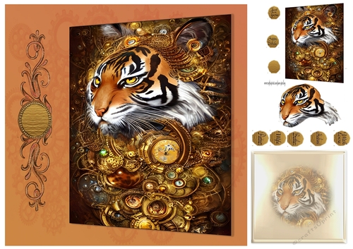 steampunk tiger - CUP1184996_48749 | Craftsuprint