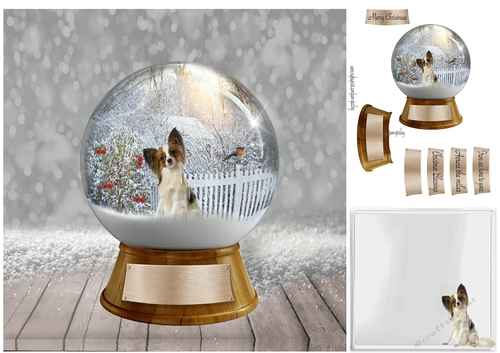 Papillon in a globe - CUP1187066_48749 | Craftsuprint