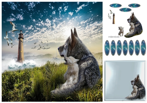 wolves and the seagulls - CUP1206371_48749 | Craftsuprint