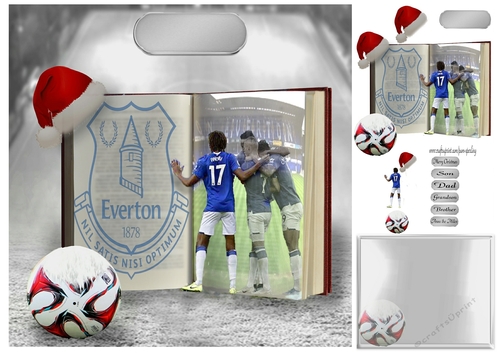 Everton Christmas football - CUP1250177_48749 | Craftsuprint