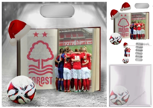 Nottingham forest women at Christmas - CUP1250273_48749 | Craftsuprint