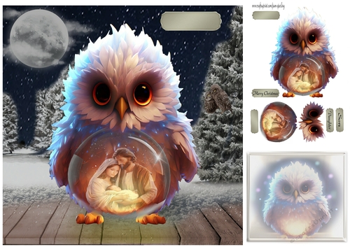 Christmas hoot - CUP1256184_48749 | Craftsuprint