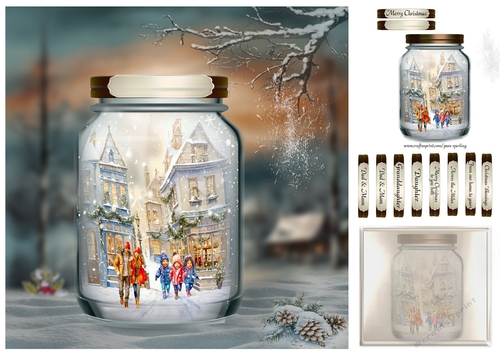 Christmas in a jar - CUP1349226_48749 | Craftsuprint