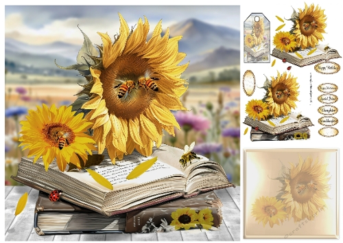 sunflower book - CUP1359362_48749 | Craftsuprint