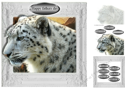 snow leopard - CUP886515_48749 | Craftsuprint