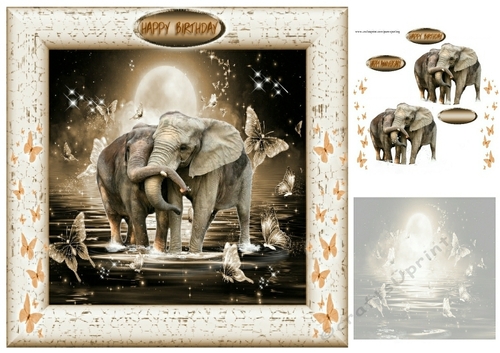 enchanting elephants - CUP899687_48749 | Craftsuprint