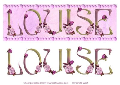 Louise Name Topper - CUP152189_117 | Craftsuprint