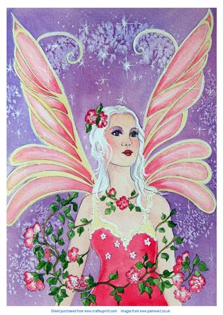 Fairy and Roses Original Art - CUP96049_117 | Craftsuprint