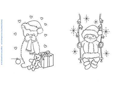 Santa Westie and Swinging Santa Digi Stamps - CUP96495_117 | Craftsuprint