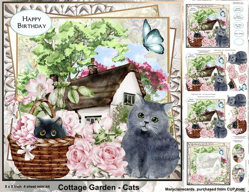 Cottage Garden - Cats - CUP1172052_11517 | Craftsuprint