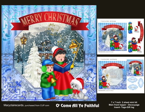 O Come All Ye faithful mini kit - CUP839394_11517 | Craftsuprint