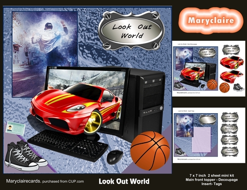 Look Out World mini kit - CUP852072_11517 | Craftsuprint