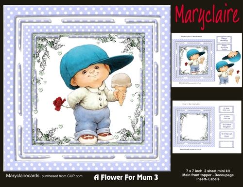 A Flower For Mum 3 mini kit - CUP863115_11517 | Craftsuprint
