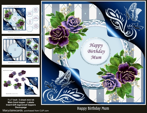Happy Birthday Mum mini kit - CUP901414_11517 | Craftsuprint