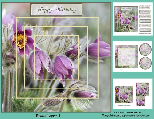Flower Layers 1 - CUP966363_11517 | Craftsuprint