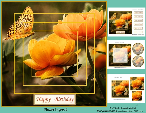 Flower Layers 4 - CUP966837_11517 | Craftsuprint