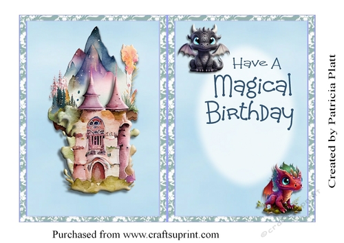 Magical Dragon Slider Insert - CUP1206316_1416 | Craftsuprint