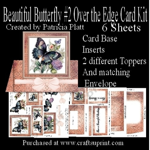 Beautiful Butterflies #2 Over the Edge Card Kit - CUP1213582_1416 ...