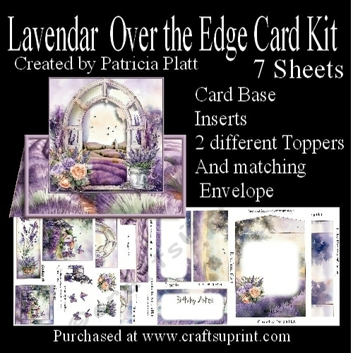 Lavendar Over the Edge Card Kit - CUP1214085_1416 | Craftsuprint