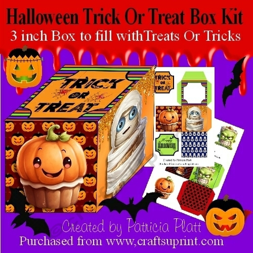 Halloween Trick or Treat Box Kit - #1 - CUP1222150_1416 | Craftsuprint