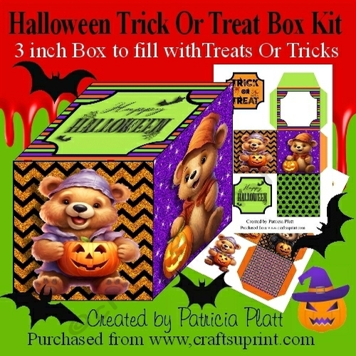 Halloween Trick or Treat Box Kit - #5 - CUP1222154_1416 | Craftsuprint