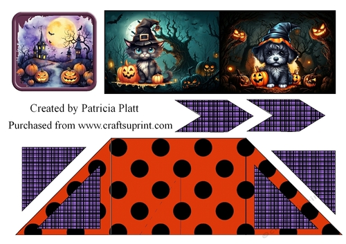 Halloween Spooky Cat and Dog Criss Cross Card - CUP1229215_1416 ...