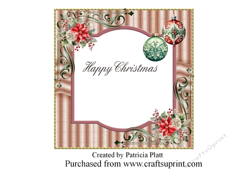 Cozy Christmas Happy Christmas Insert - CUP1233576_1416 | Craftsuprint