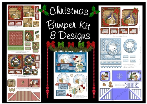Christmas Bumper Kit 8 Various designs - CUP721758_1416 | Craftsuprint