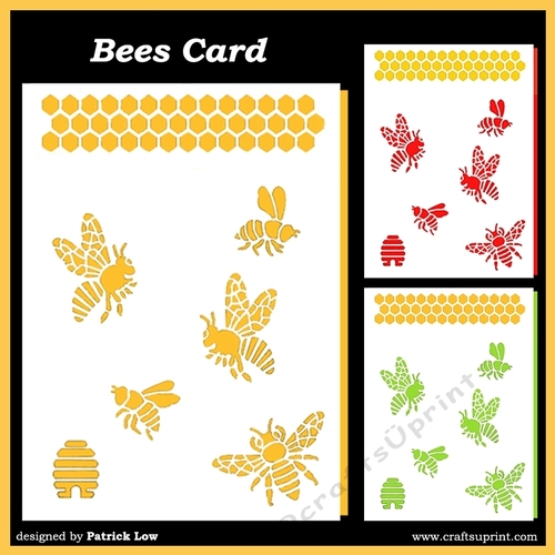 Bees Card - CUP808911_27674 | Craftsuprint
