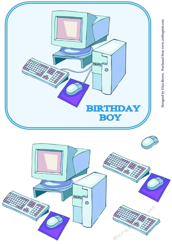 Birthday Boy Computer - CUP772094_16808 | Craftsuprint
