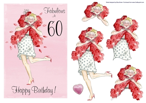 Fabulous at 60 - CUP797526_16808 | Craftsuprint