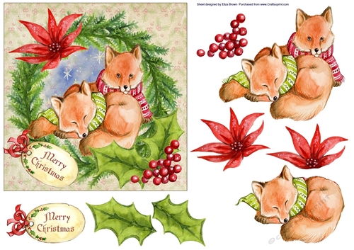 Christmas Foxes - CUP802322_16808 | Craftsuprint