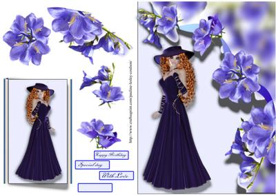 Lady in Blue - CUP600230_2159 | Craftsuprint