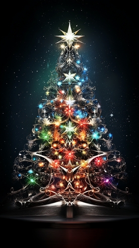 A4 - Glowing Christmas Tree 1 - CUP1259656_124264 | Craftsuprint