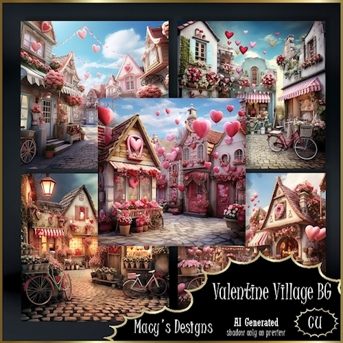 Valentine Village BG - CUP1267284_124264 | Craftsuprint