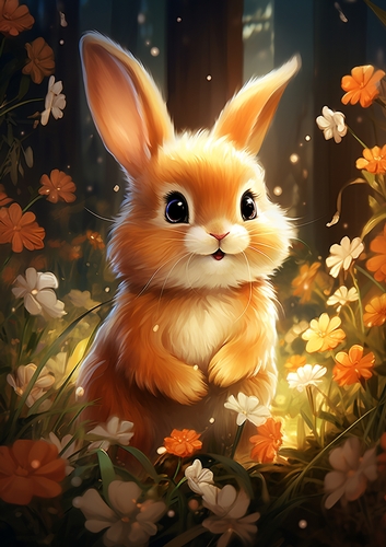 A4 - Cute Rabbit - CUP1271738_124264 | Craftsuprint