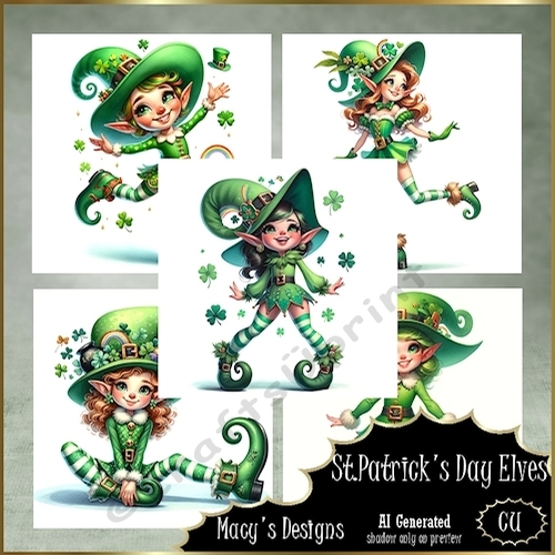 St. Patricks Day Elves - CUP1281604_124264 | Craftsuprint