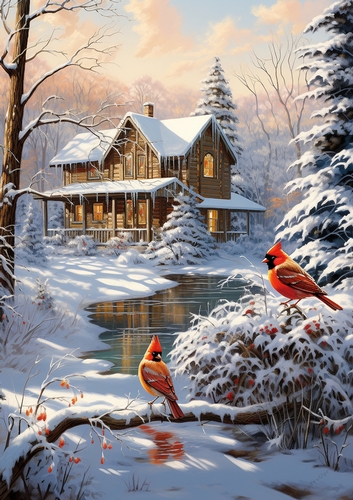 A4 - Winter Scene 1 - CUP1330142_124264 | Craftsuprint