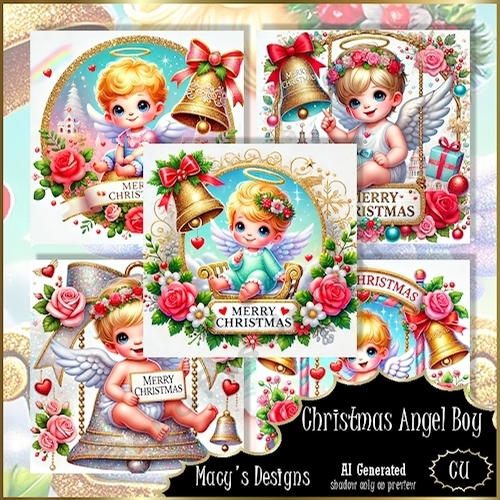 Christmas Angel Boy - CUP1334969_124264 | Craftsuprint