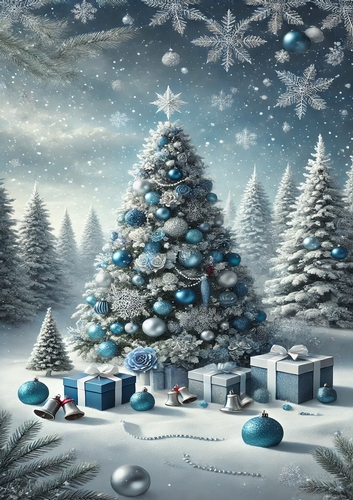 A4 - Christmas Bleu - CUP1341396_124264 | Craftsuprint