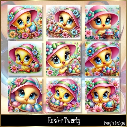 Easter Tweety - CUP1364509_124264 | Craftsuprint