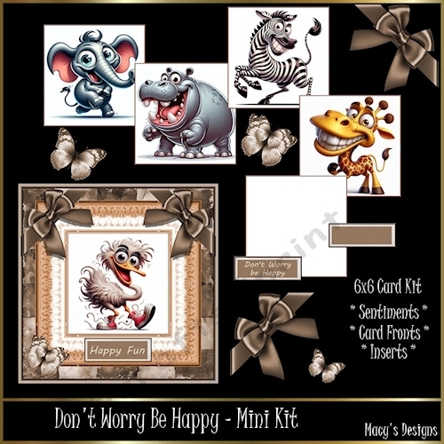 Dont Worry Be Happy - Mini Kit - CUP1370629_124264 | Craftsuprint