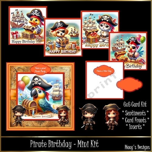 Pirate Birthday - Mini Kit - CUP1370740_124264 | Craftsuprint