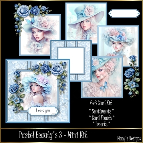 Pastel Beautys 3 - Mini Kit - CUP1378776_124264 | Craftsuprint