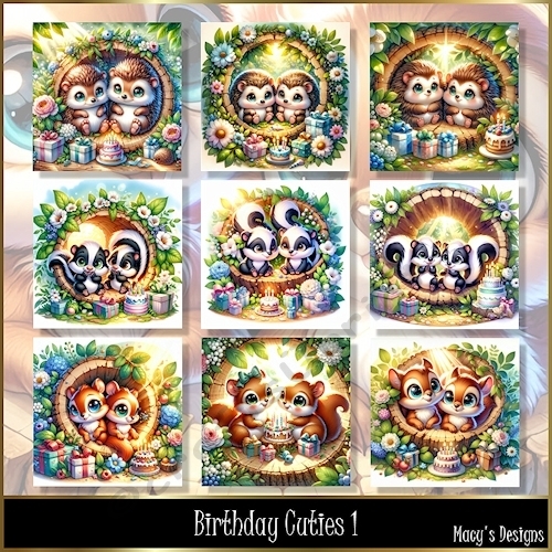 Birthday Cuties - Illustrations for Cards - CUP1381154_124264 ...