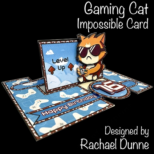 Gamer Cat Impossible Card - CUP1211393_75068 | Craftsuprint