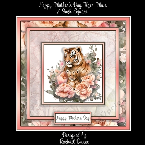 Happy Mothers Day Tiger Mum - CUP1212154_75068 | Craftsuprint