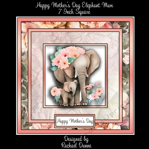 Happy Mothers Day Elephant Mum - CUP1212171_75068 | Craftsuprint