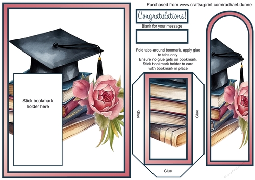 Graduation Bookmark Card - CUP1218480_75068 | Craftsuprint