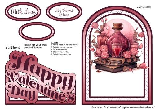 Valentine Love Potion Cutaway Arch - CUP1265672_75068 | Craftsuprint
